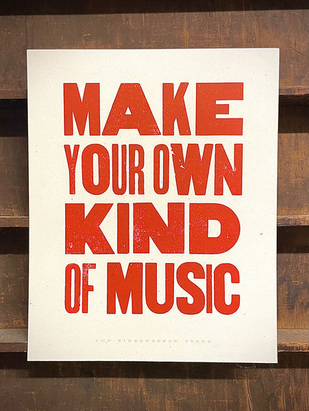 Make Music Poster – The Firecracker Press